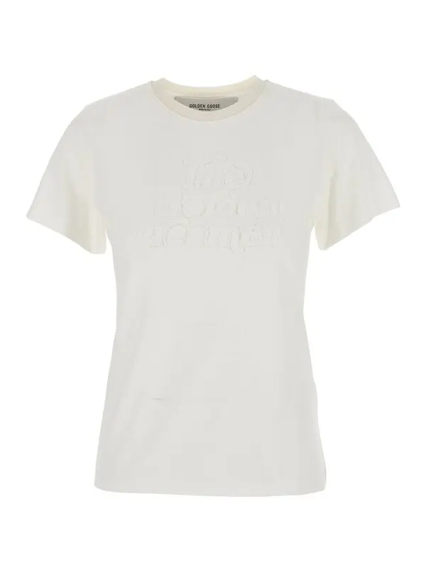 GOLDEN GOOSE Embroidered T-shirt - Multicolor