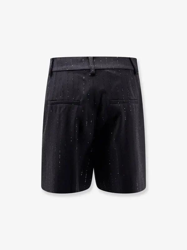 Max Mara Siberia Virgin Wool Shorts With Sequins - Multicolor