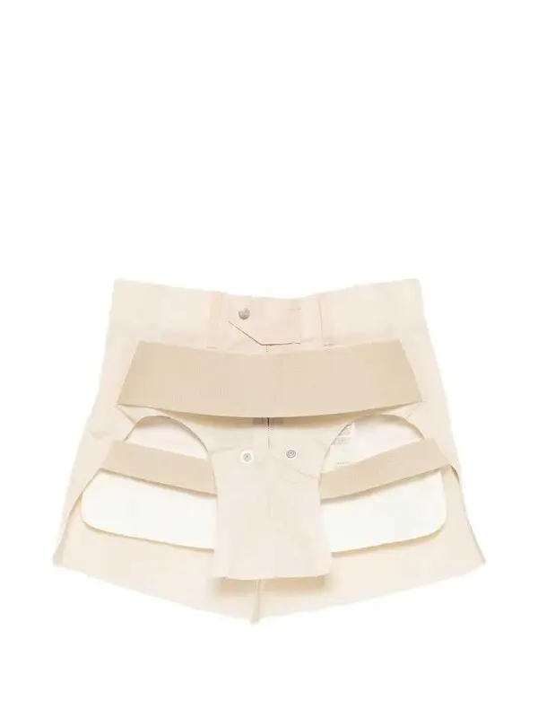Rick Owens Skirt With Layered Straps And Temple Cutout - Multicolor