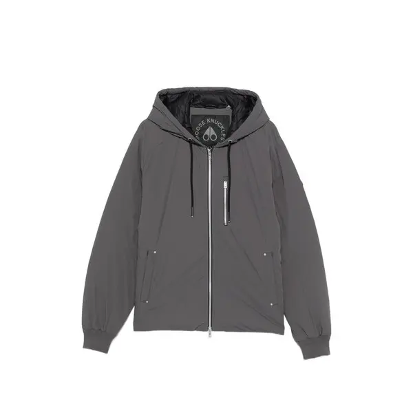 Moose Knuckles Grey Jackets Hooded Jackets