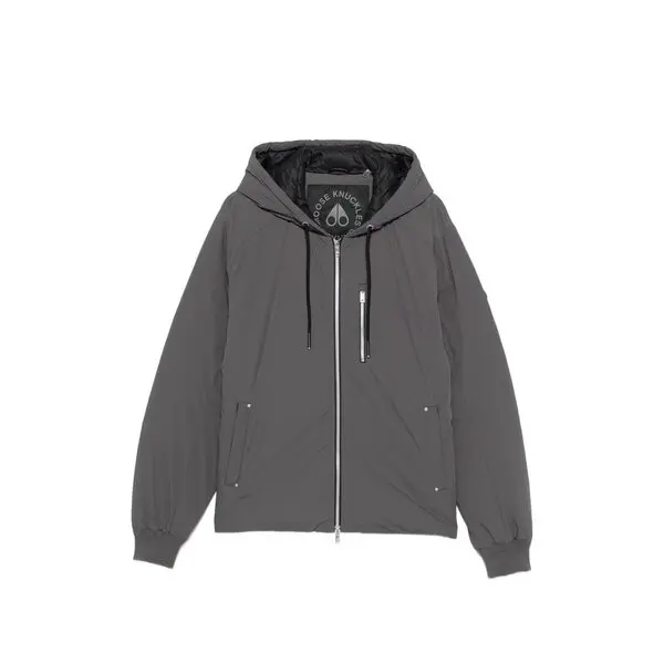 Moose Knuckles Hooded Jacket - Gray