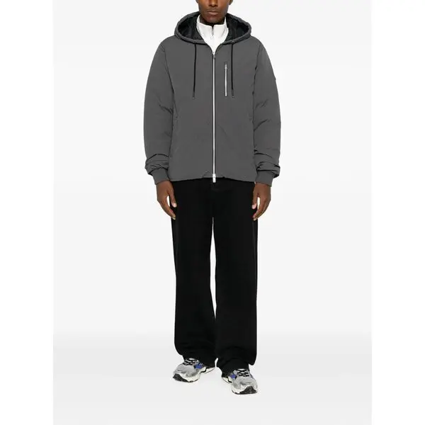 Moose Knuckles Hooded Jacket - Gray