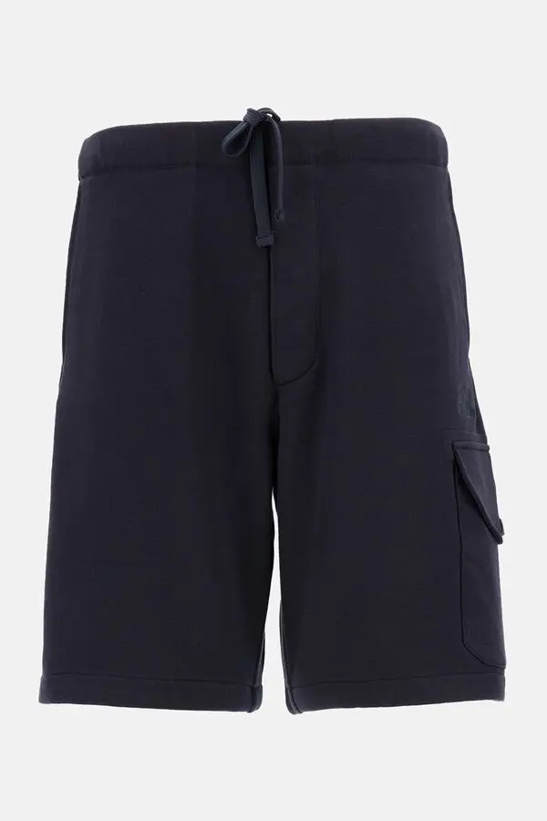 C.P. COMPANY Diagonal Raised Fleece Cargo Sweatshorts