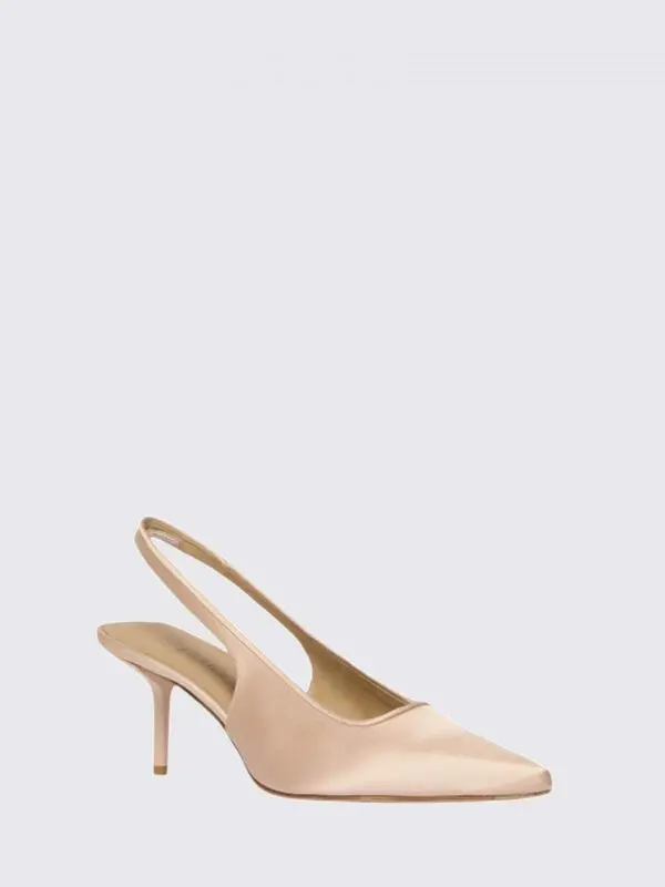 Max Mara Airone Satin Slingback Pumps - Pink