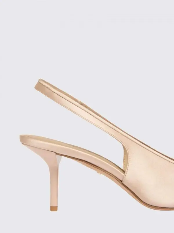 Max Mara Airone Satin Slingback Pumps - Pink