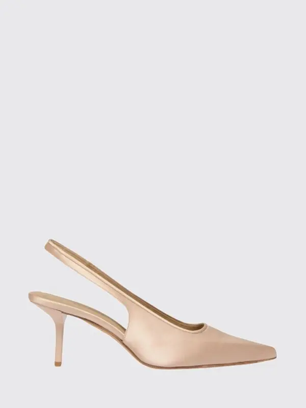 Max Mara Airone Satin Slingback Pumps - Pink