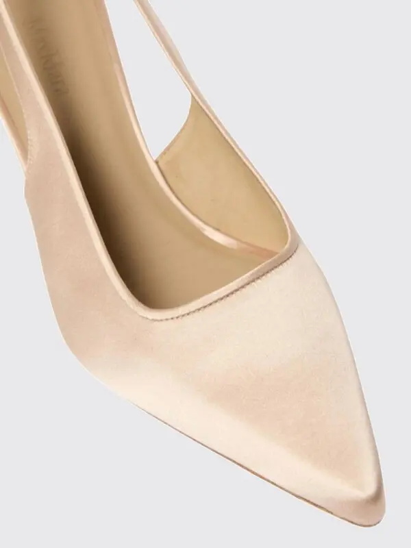 Max Mara Airone Satin Slingback Pumps - Pink
