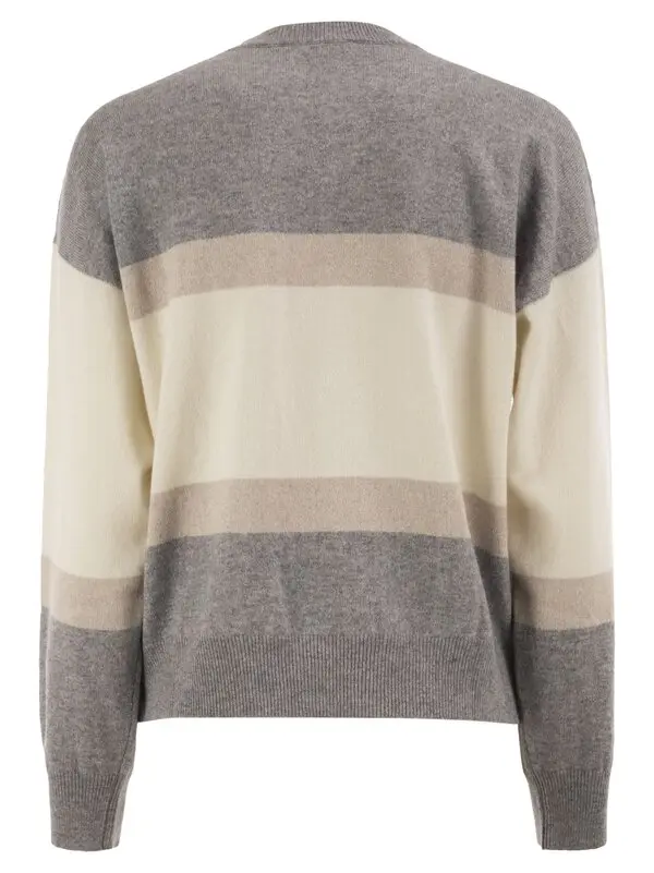 Peserico Virgin Wool, Silk, And Cashmere Jumper - Multicolor