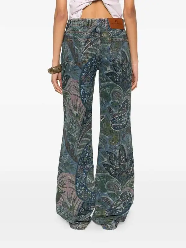 Etro Paisley Print Jeans