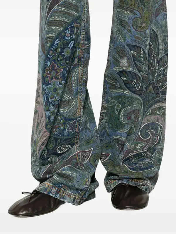 Etro Paisley Print Jeans