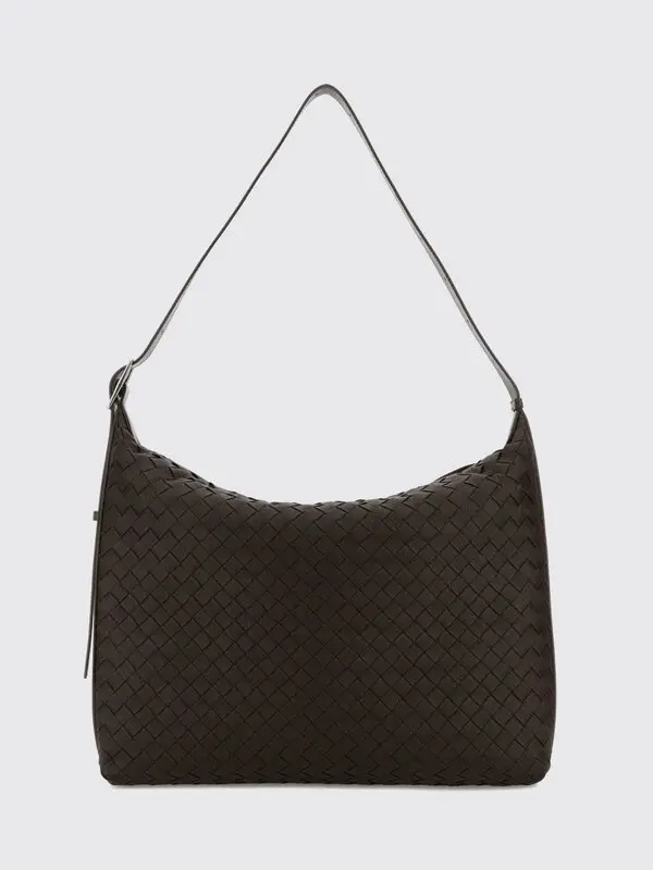 Bottega Veneta Traveler Intrecciato Leather Bag - Brown