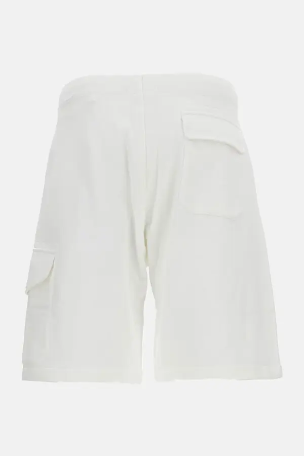 C.P. COMPANY Diagonal Raised Fleece Cargo Sweatshorts