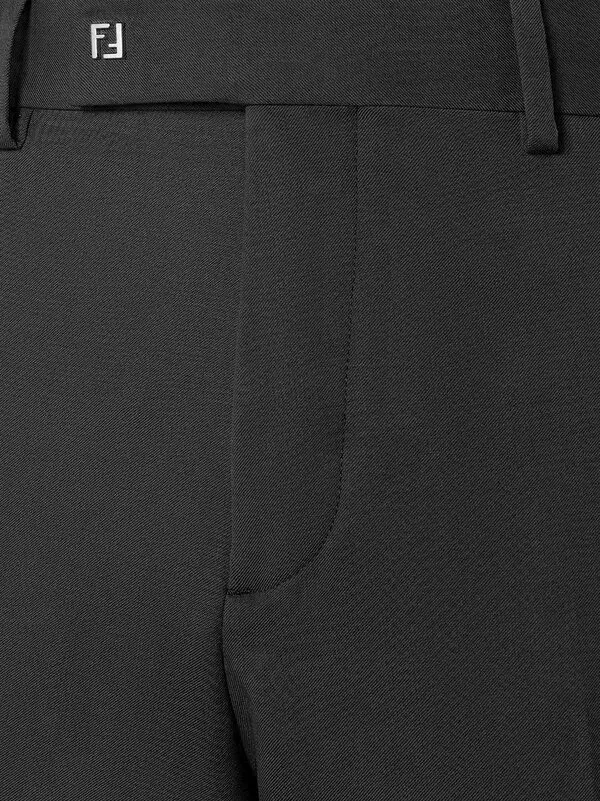 Fendi Virgin Wool Trousers - Multicolor