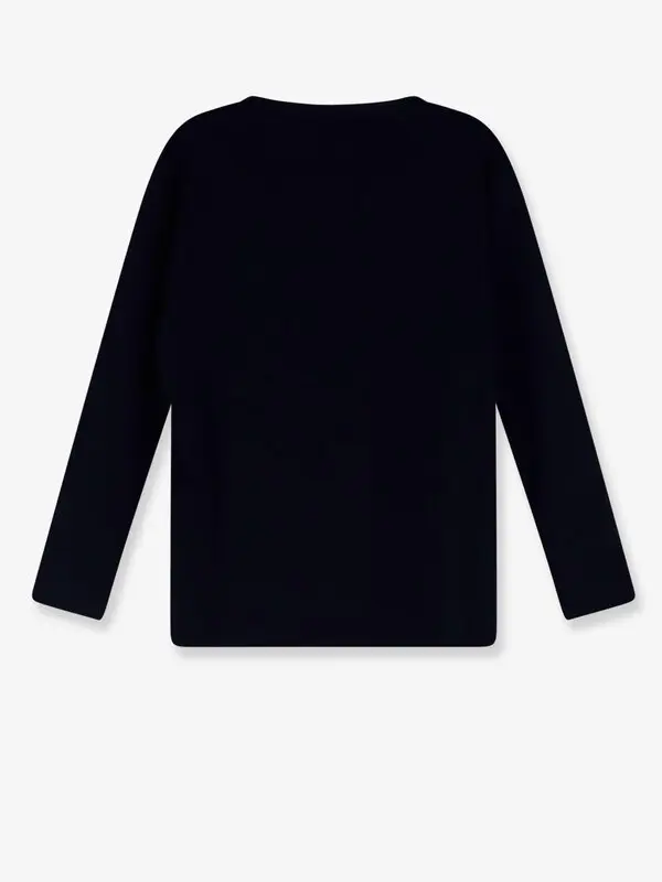 Miu Miu Wool Sweater With Lettering Logo - Multicolor