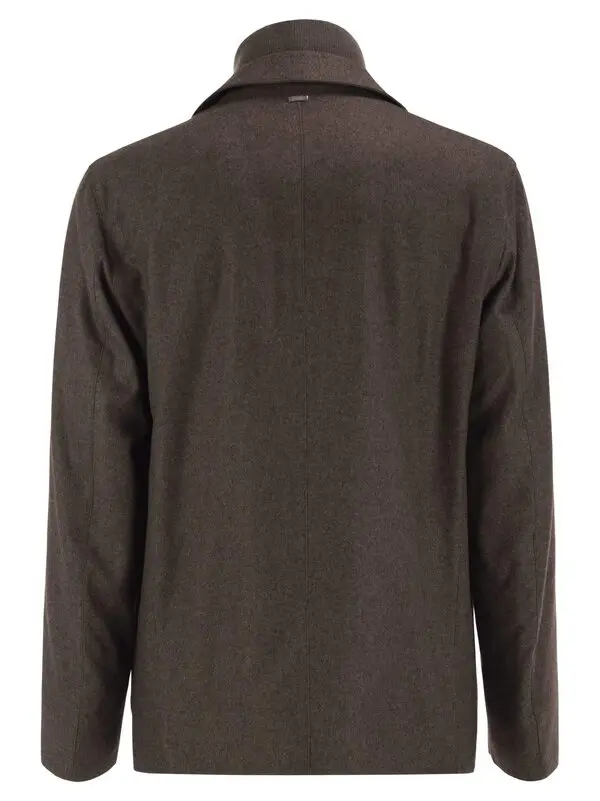 Herno Silk & Cashmere Jacket - Brown