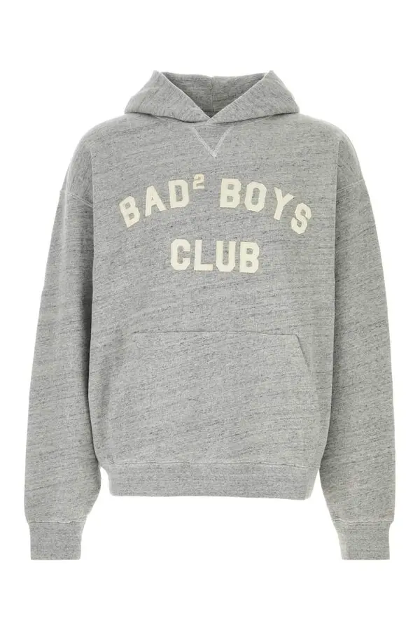 Dsquared2 Melange Grey Cotton Oversize Sweatshirt - Gray