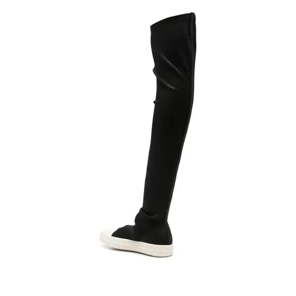 Rick Owens Over The Knee Boots - Black