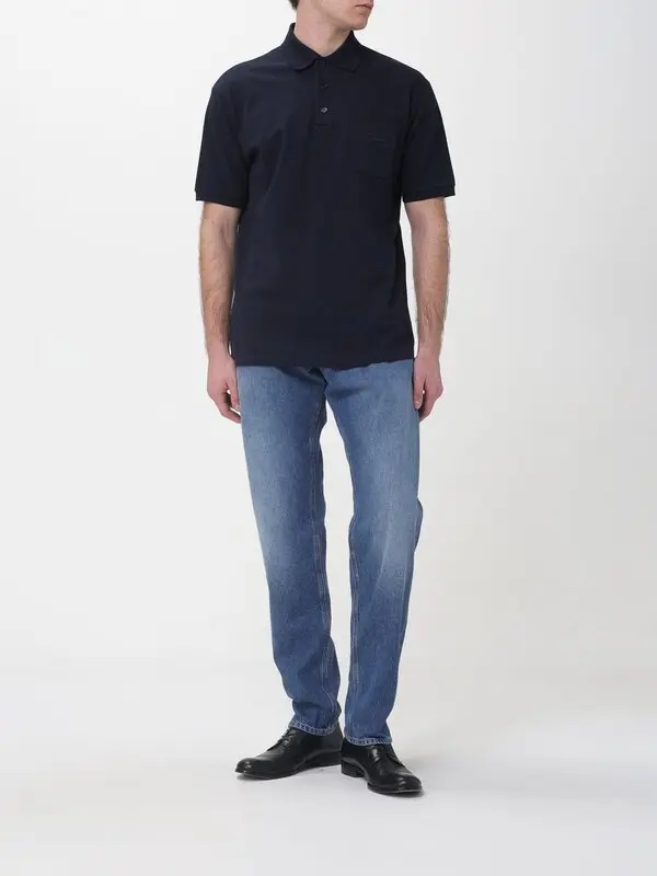 Gucci Basic Cotton Polo Shirt - Blue