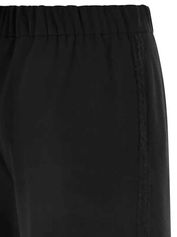 Herno Flannel-effect Wide-leg Trousers