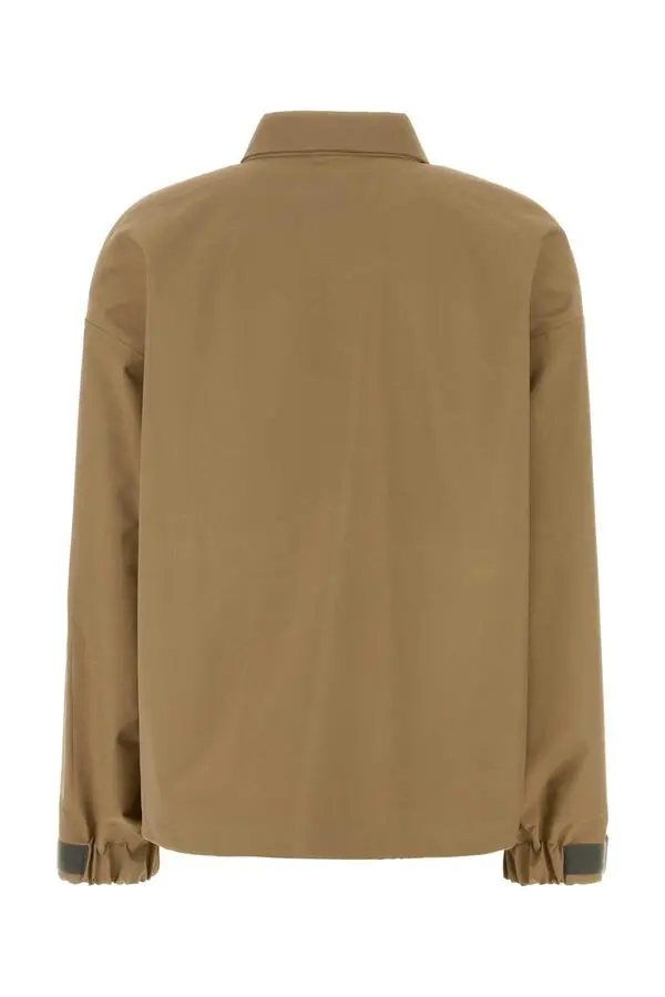 Miu Miu Tech Fabric Windbreaker - Brown