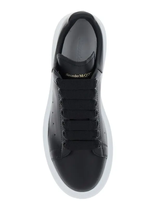 Alexander McQueen Leather Low Top Sneakers - Black