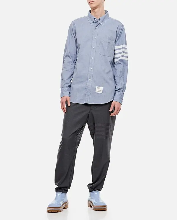 Thom Browne Classic 4bars Cotton Shirt - Multicolor