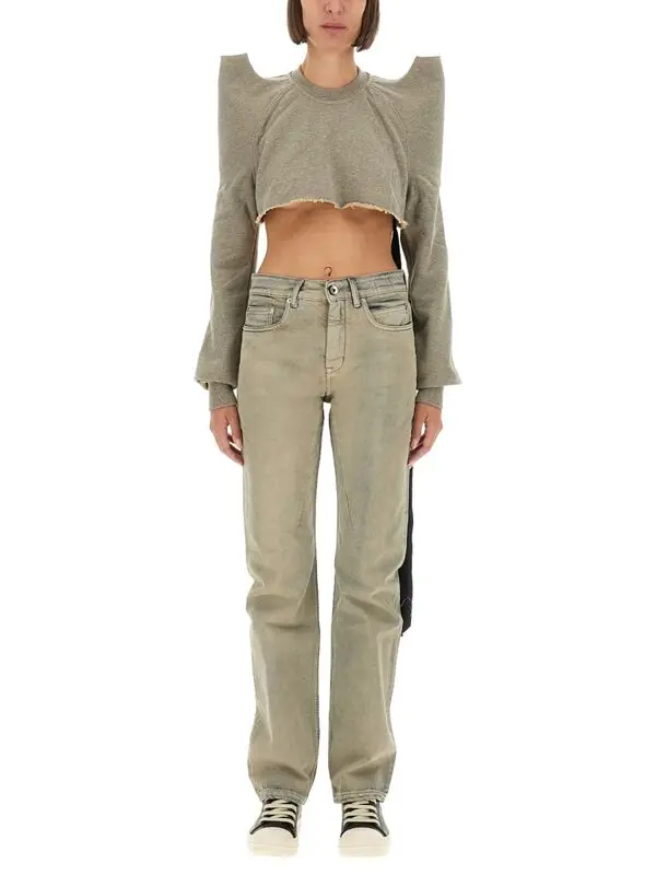 Rick Owens Cropped Tecsweat Sweatshirt
