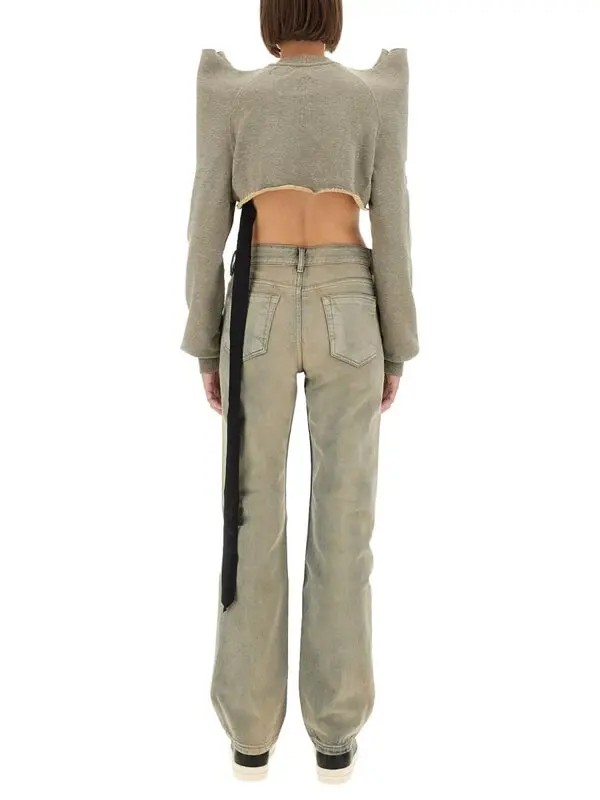 Rick Owens Cropped Tecsweat Sweatshirt
