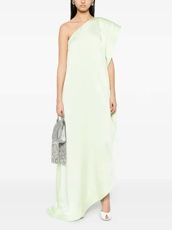 Stella McCartney Long One-shoulder Dress - Green