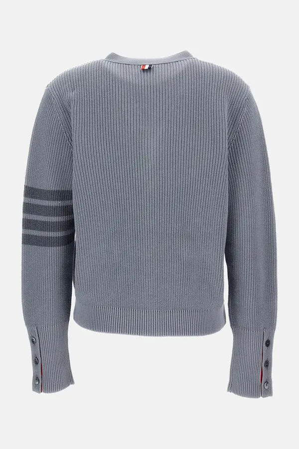 Thom Browne Cotton V-neck Cardigan - Multicolor