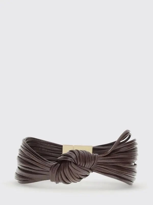 Bottega Veneta Knot Multi-strand Leather And Silver Bracelet - Multicolor