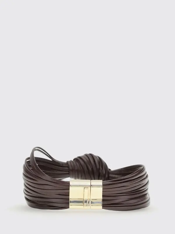Bottega Veneta Knot Multi-strand Leather And Silver Bracelet - Multicolor