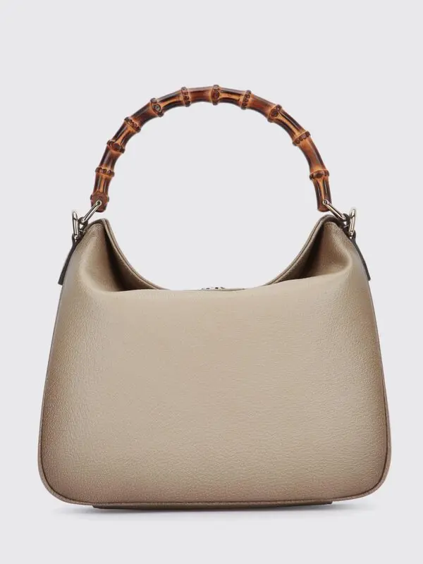 Gucci Diana Grained Leather Handbag - Cream