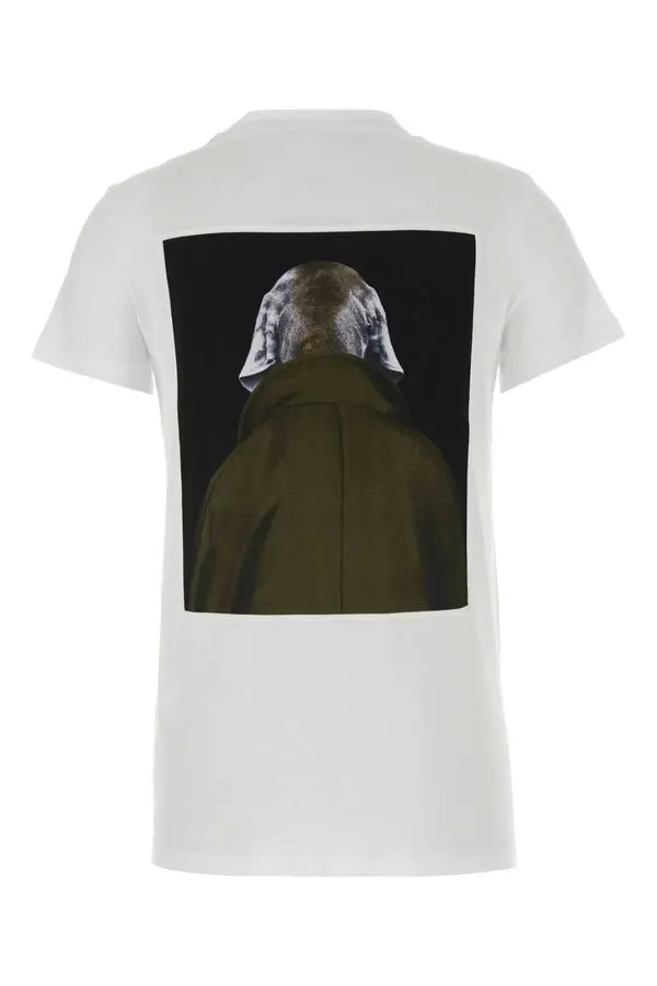 Max Mara Cotton Calca T-shirt - White