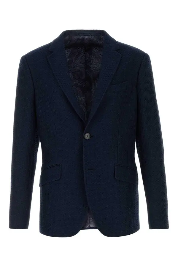 Etro Navy Jersey Jacket