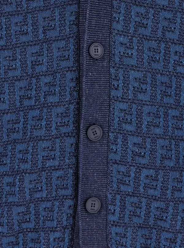 Fendi Ff Crochet Cardigan