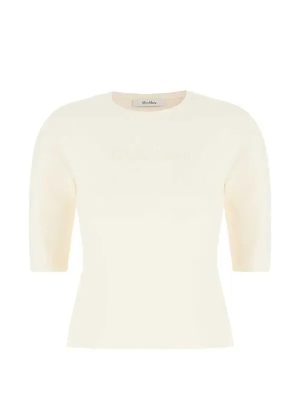 Max Mara Embossed T-shirt - White
