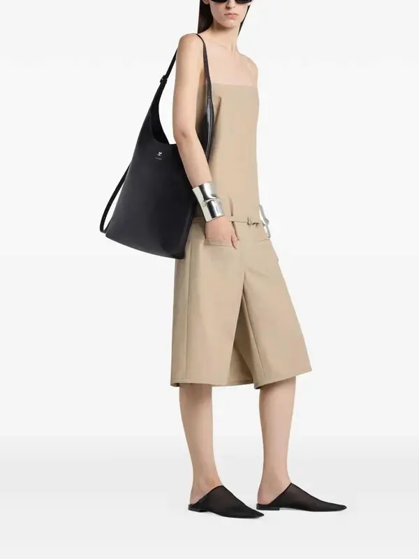 COURREGES Large Melt Tote Bag - Black