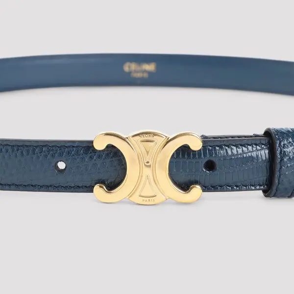 Celine Triomphe Leather Belt