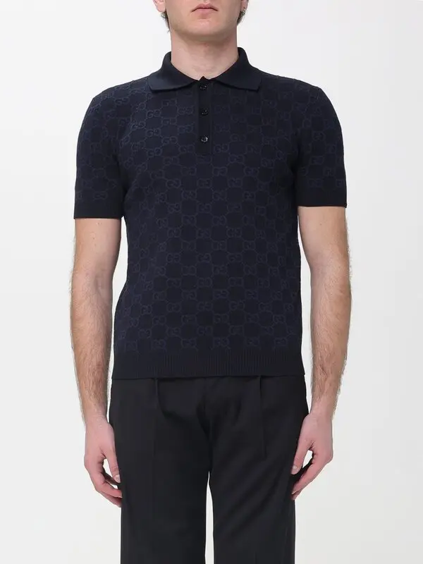 Gucci Cotton Polo Shirt With Monogram Motif