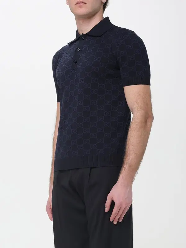 Gucci Cotton Polo Shirt With Monogram Motif