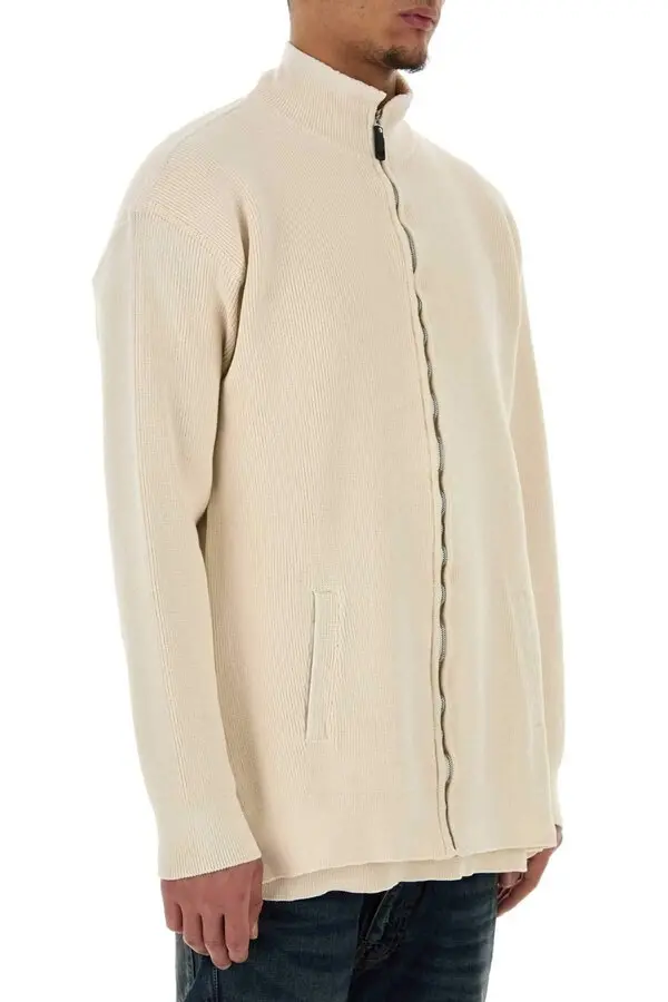 Balenciaga Cream Cotton And Polyester Sweater