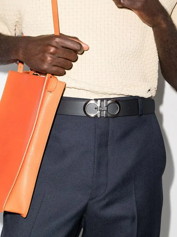 FERRAGAMO Gancini Leather Belt