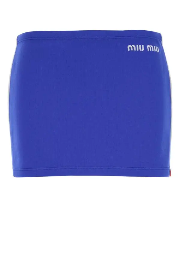 Miu Miu Stretch Nylon Mini Skirt