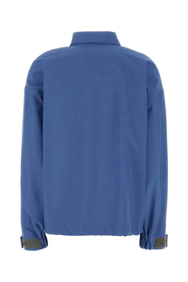 Miu Miu Cerulean Tech Fabric Windbreaker
