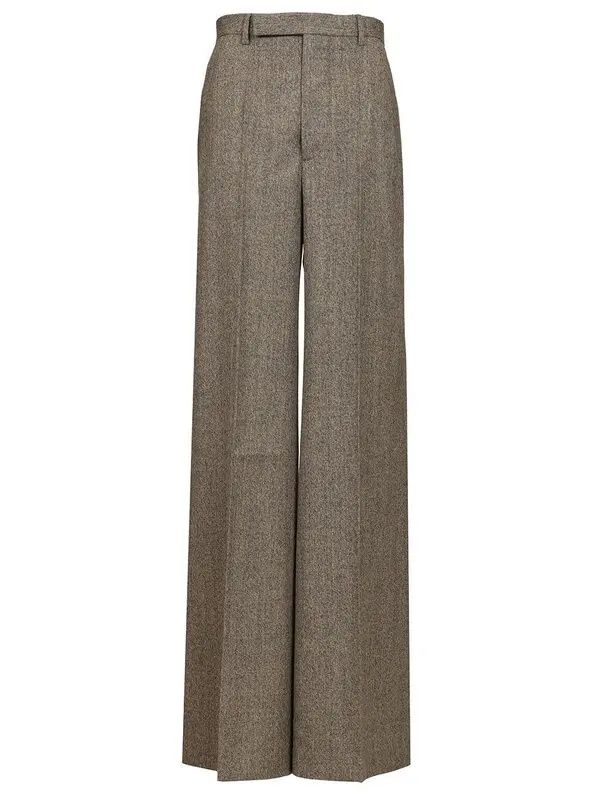 Rick Owens Wide Leg Trousers - Black