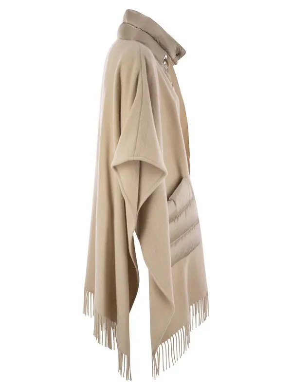 Herno Poncho Resort In Warmy E Nylon Ultralight