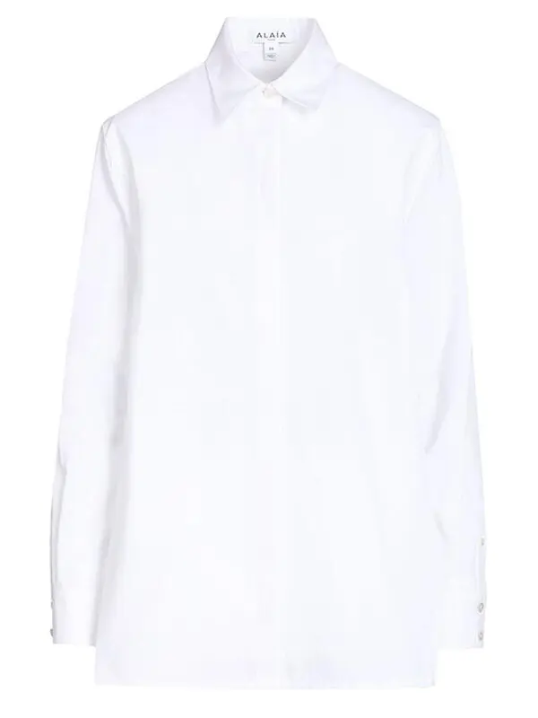 Alaïa Asymmetrical Shirt - White