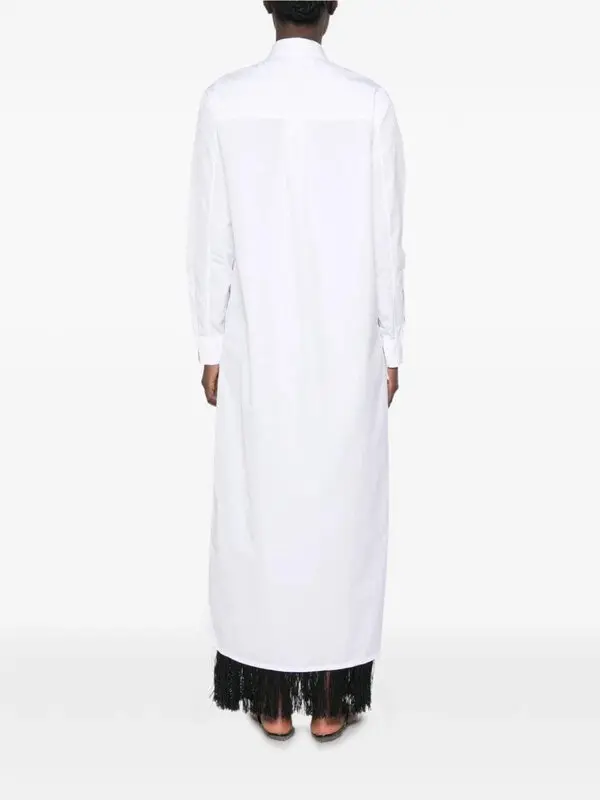 Alaïa Asymmetrical Cotton Poplin Shirt
