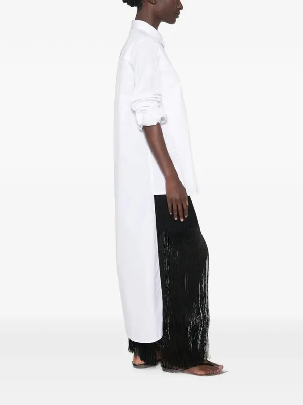 Alaïa Asymmetrical Cotton Poplin Shirt